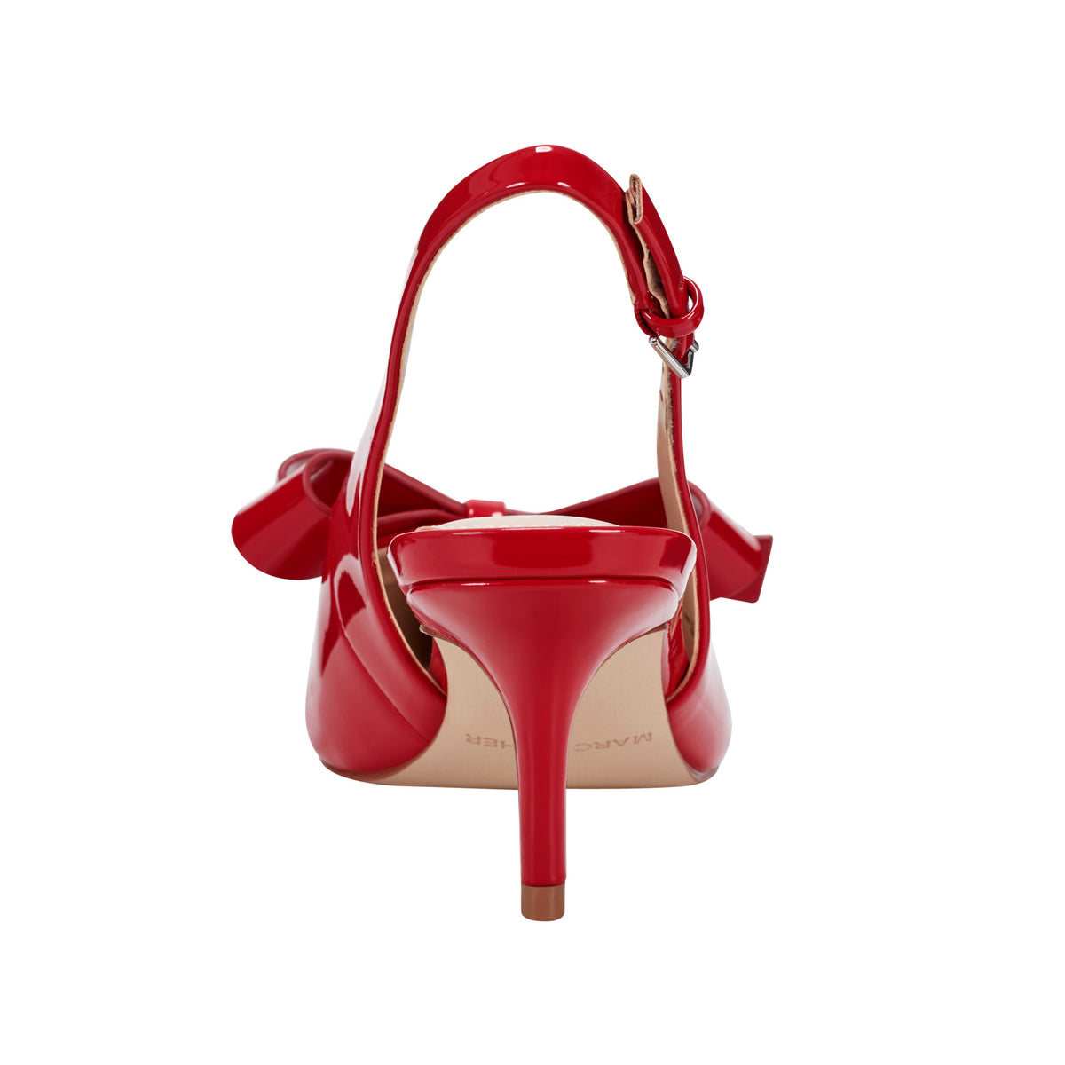 Women's Allon Bow Slingback Pump - Red Patent | Marc Fisher Footwear